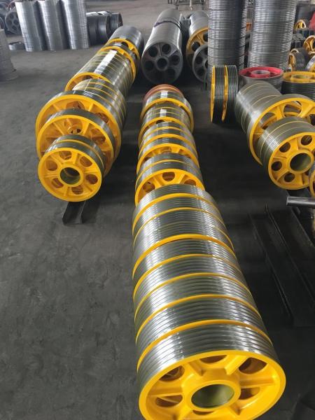 Quality Cast Iron Elevator Guide Wheel Traction Pulley Elevator Factory Manufacturing for sale