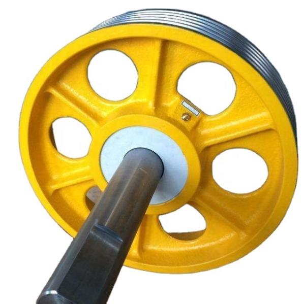 Quality Cast Iron Elevator Guide Wheel Traction Pulley Elevator Factory Manufacturing for sale