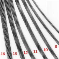 Quality 6mm 8mm 10mm 13mm 16mm Steel Wire Rope For Elevator PVC Coated Galvanized Steel for sale