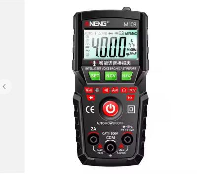 China M109 AC/DC Electrical Instrument Tester Automatic Multi-function Digital Mini Multimeter LCD Display  Silicone Rubber ABS M108 for sale