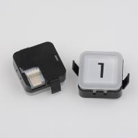 China BS34C Plastic Square Touch Panel Elevator Call Button White Light Blue LED DC24V for sale