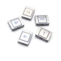 China Modern Design Elevator Call Button Square Push Button Switch Spare Parts for sale