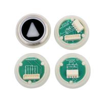 China Elevator Push Button Black Surface Round Call Button DC24V LED Backlit Stainless Steel for sale
