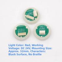 China Elevator Push Button Black Surface Round Call Button DC24V LED Backlit Stainless Steel for sale