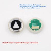 China Elevator Push Button Black Surface Round Call Button DC24V LED Backlit Stainless Steel for sale