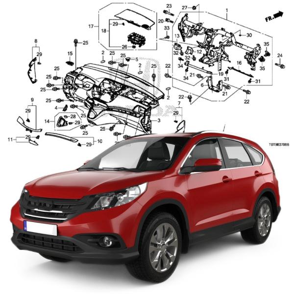 Quality ABS Automobile Accessories for Honda CRV 2012-2017 OEM 77820-T0A-H81ZB for sale