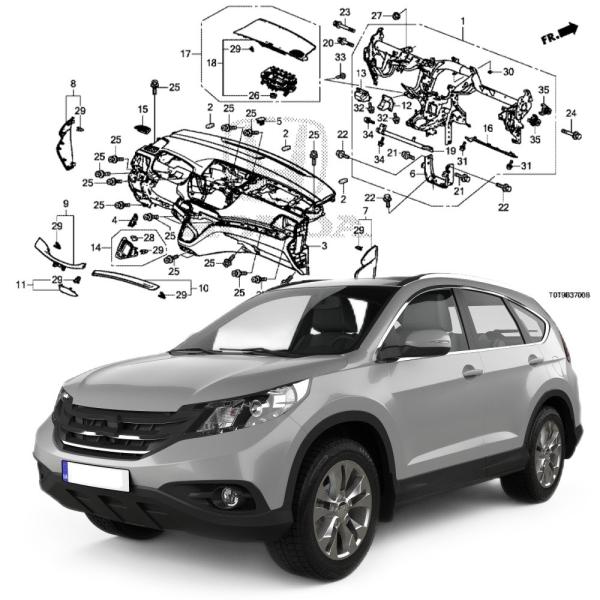 Quality ABS Automobile Accessories for Honda CRV 2012-2017 OEM 77820-T0A-H81ZB for sale