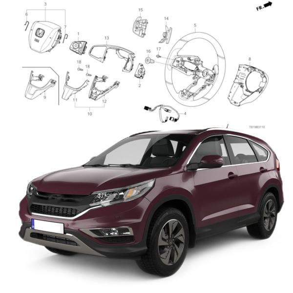 Quality OEM 77810-T2J-H70ZA Manufacturing for Honda CRV 2018-2022 Full Range of Auto for sale