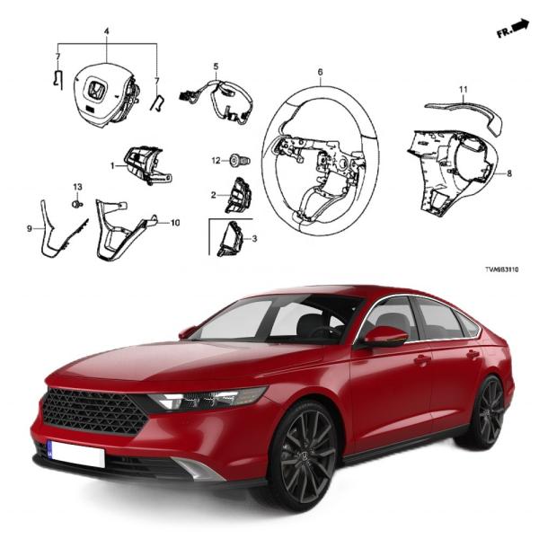 Quality OEM 77801-TVE-H00ZA ABS Full Range Car Accessories for Honda Accord 18-22 100% for sale