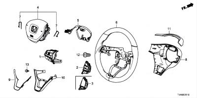 Cina OEM 77801-TVE-H00ZA ABS Full Range Accessori auto per Honda Accord 18-22 100% testato in vendita