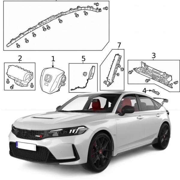 Quality Car Fitment HONDA ABS Full Range Auto Accessories for Civic 21-23 77801-T20 for sale