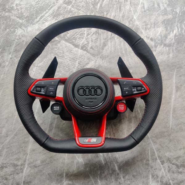 Quality Audi Red Multi-Function Steering Wheel Perfect for A3 A4L A5 A6L A7 A8 Q5 Q3 for sale