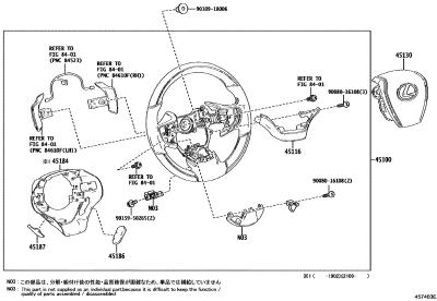 China OEM 4513033640C0 mercado de reposição de automóveis para Toyota Lexus ES200 gama completa de acessórios para automóveis à venda