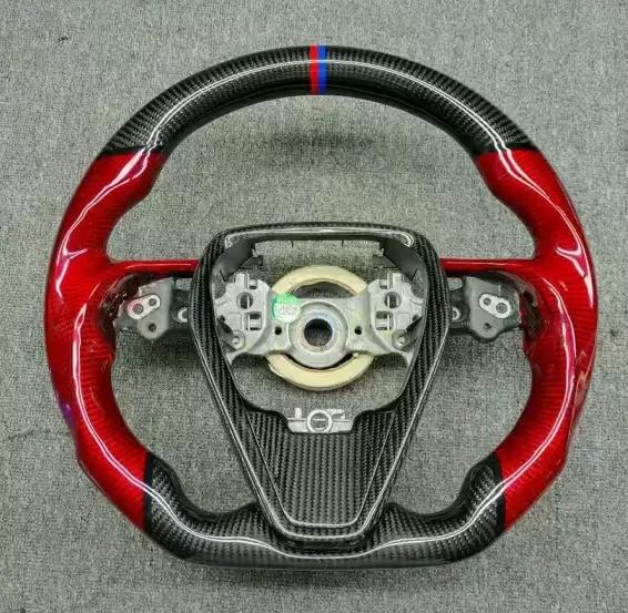 Quality Customized Carbon Fiber LED Racing Marquee Steering Wheel Suitable for Toyota Camry for sale
