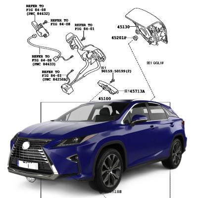 Cina Altri accessori per auto per Toyota Corolla 2015-2023 ABS OEM NO 4513048330 in vendita