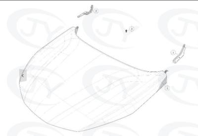 China B211080-0401 Voor-Changan EADO DT 2018-2021 Motorbedekking Auto's naverkoop accessoires Te koop