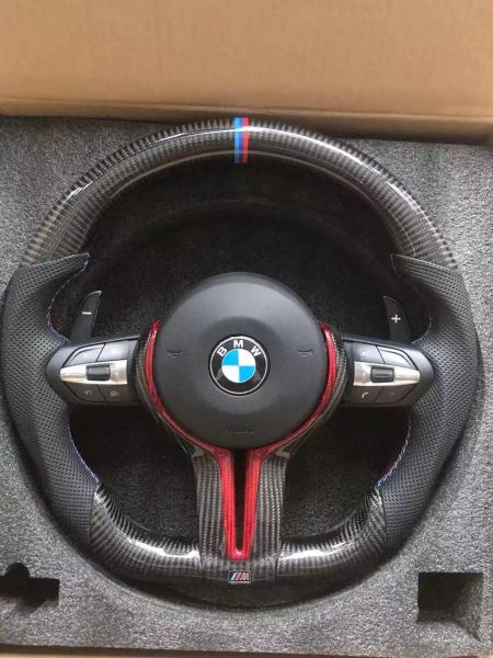 Quality True Carbon Fiber 44*44*25 Steering Wheel Assembly Set for Bmw M2/M3/M4/M5/M6 for sale
