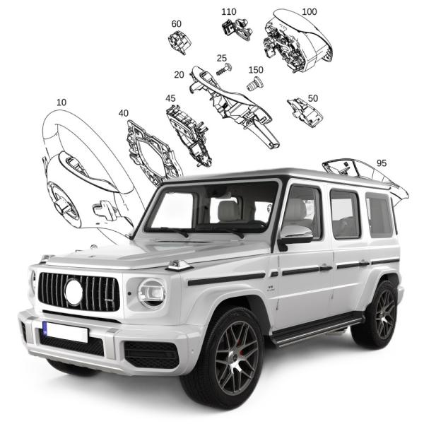 Quality 2011 Full Range Auto Accessories for-Benz ML350L450 X166 OEM A16686000022 for sale