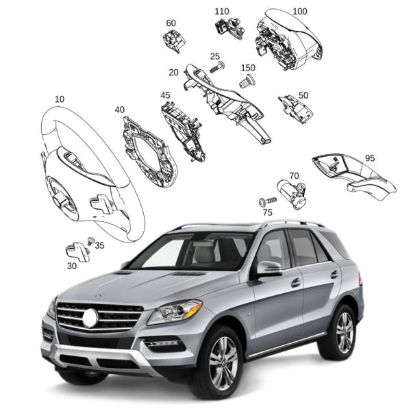 Quality 2011 Full Range Auto Accessories for-Benz ML350L450 X166 OEM A16686000022 for sale