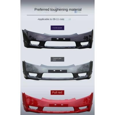 China 71101-snv-h500 Plastic Bumper Cover voor HONDA Civic 2009 Custom Car Front Guard Shell Te koop