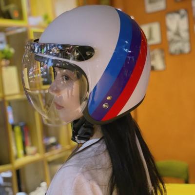 China Customized Logo Accepted Carbon Fiber Retro Spoon Helmet for Direct of 12k Half Helmet for sale