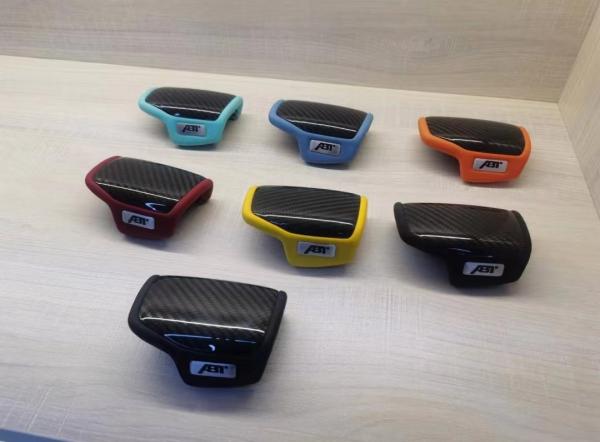 Quality 17-21 Audi A4L A5 Q5L Q7 S RS ABT Carbon Fiber Handball Cover Shift Handle Cover for sale