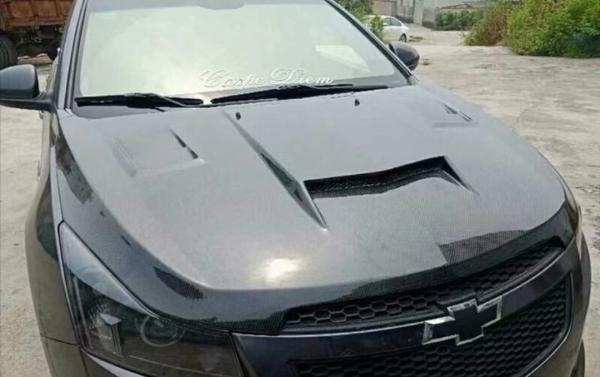 Quality 2009-2015 Chevrolet Cruze Resin Fiber/Carbon Fiber Engine Cover with Trade for sale