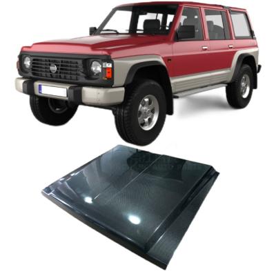 Cina Coperchio in fibra di carbonio personalizzato per pattuglia Y60 Y61 Pickup Hood Upgrade Style in vendita