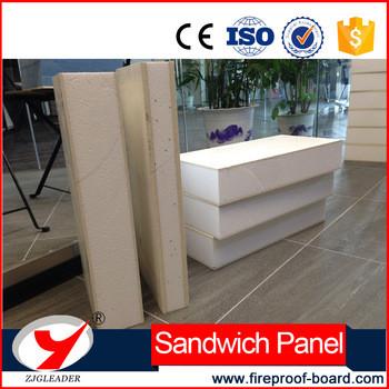 China EPS XPS Fireproof partition wall mgo pu sandwich panel for sale