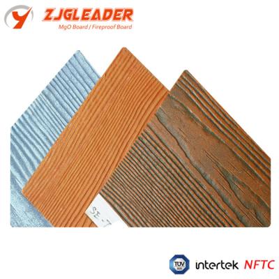 China Hot Sell Colorful Wood Grain Fiber Cement Board For Exterior Wall for sale