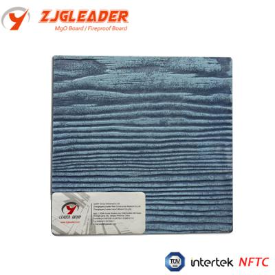 China Prefab house green building material wood grain fiber cement board for sale