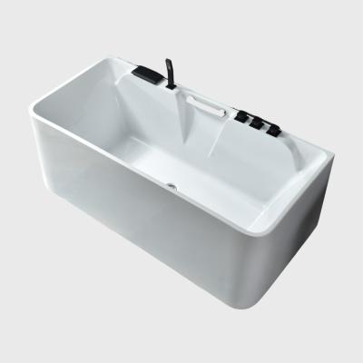 China Contemporary 1600mm Back To Wall Bath Freestanding Acrylic Soaking Tubs OEM for sale