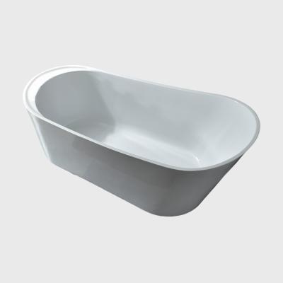 China Bathtub Round Freestanding Acrylic Bathtub Price Simple Design of Black Bathtub for Villa Hotel Bathrooms for sale