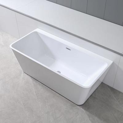 China White Round Smooth Acrylic Freestanding Bathtubs for sale