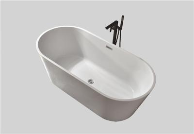 China Classic Indoor Stand Alone Acrylic Bathtub Freestanding Bathtubs Soaking Bath Tub for sale