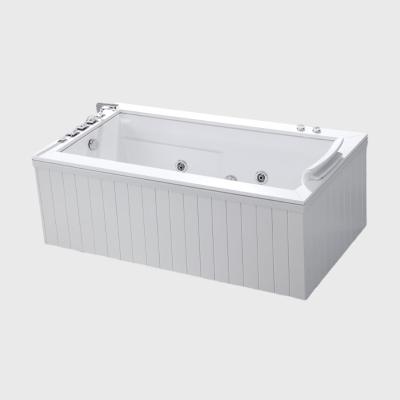 China Multifunctional White Jetted Jacuzzi Bathtubs Spa Massage Corner Acrylic for sale