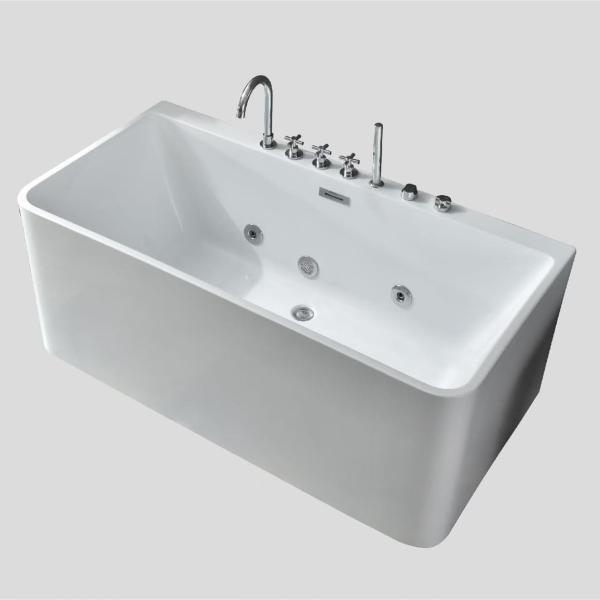 Quality Personalised Heated  Bathtubs With Jets Stand Alone Deep Soaking for sale