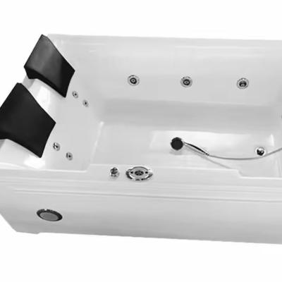 China 1500mm White Acrylic Hot Tubs And Jacuzzis Two Person Spa Tub For Bathroom for sale