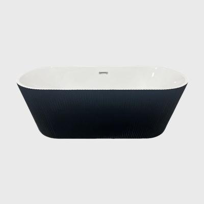 China Oval Rectangular White Black Corner Bathtub Stacked Acrylic Free Standing 67
