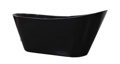 中国 1700mm 高光沢 フリースタンド アクリル スニーカー バスタブ 浸水タン 黒 販売のため