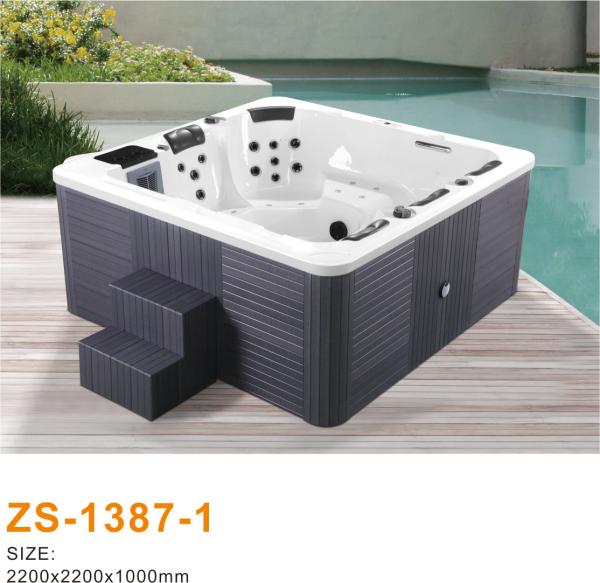 Quality Modern Design Acrylic Freestanding Hydromassage Bathtub With Integrated LED Chromatherapy Lighting And Smart Control for sale