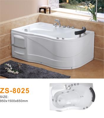 China New Arrival Acrylic Freestanding Whirlpool Bathtub Ergonomic Design Built-In Heater for sale