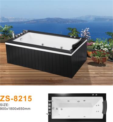 China Sleek Acrylic Freestanding Whirlpool Tub Bathroom Multi-Functional Control System for sale