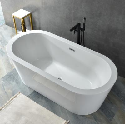 China Modern Customizable Colors Durable Acrylic Free Standing Bathtub for Hotel and Home Bathroom for sale