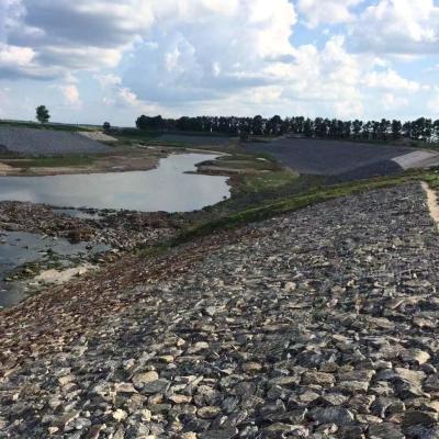 China Anti Rust Galfan Hexagonal Gabion Baskets 1mx1m For Flood Control Retaining Wall for sale