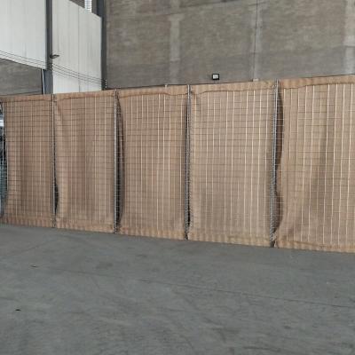 China parede militar da areia de 3.7mm Gabion Hesco mil. 7 para a erosão litoral à venda