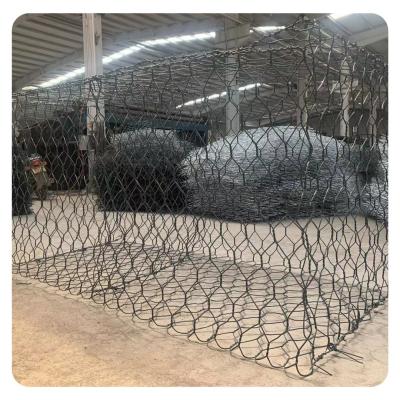 China Hot Dipped Galvanized Material Gabion Stone Cage Easy Install for sale