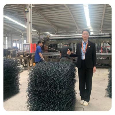 China Hot Dipped Galvanized Material Gabion Stone Cage Easy Install for sale