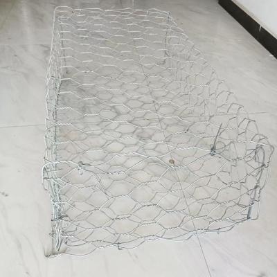 China 2*1*1 M Pvc Coated Gabion Baskets Hexagonal Cages Erosion Resistant for sale