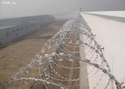 China Spiral Stainless Steel Razor Barbed Wire Mobile Security Barriers for sale